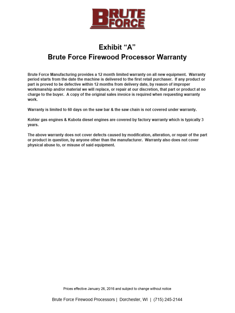 Brute Force Warranty | PDF | Finance & Money Management | Technology & Engineering