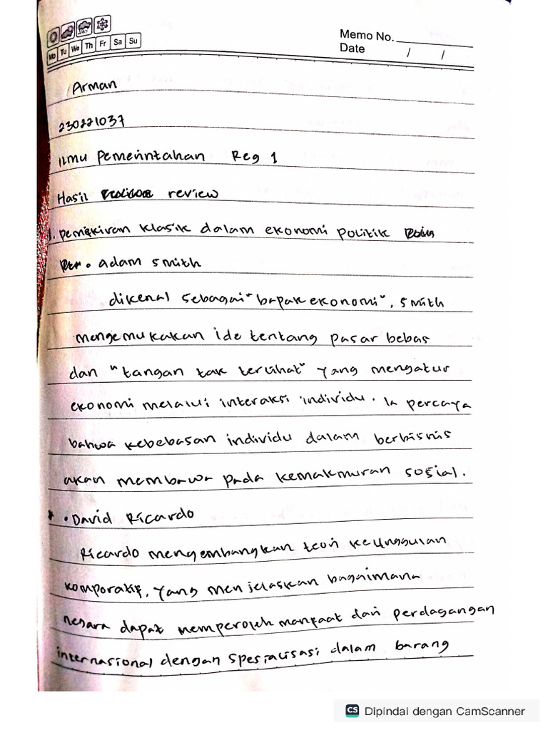 Tugas Hasil Review Materi - Arman (230221037) . | PDF