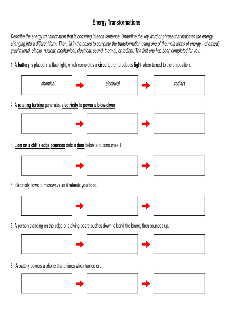Energy Transformations Assessment | PDF | Electricity Generation | Fuels