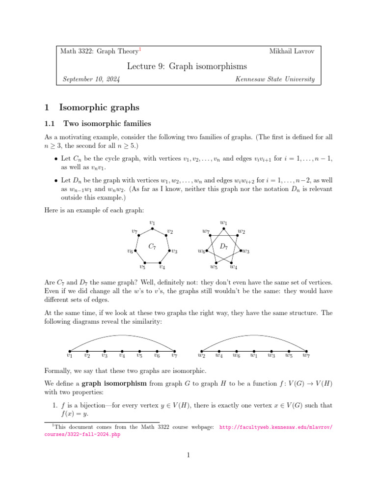 Lecture 9 | PDF | Vertex (Graph Theory) | Visual Cortex