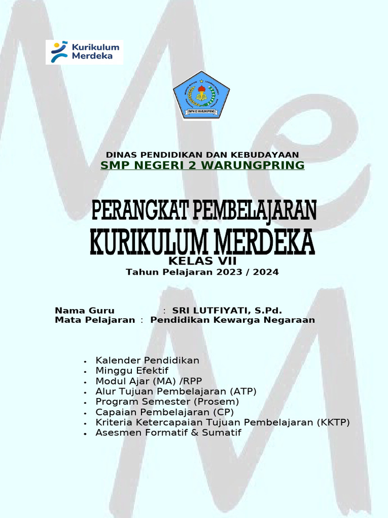 COVER Perangkat Kurmer | PDF | Karier & Perkembangan | Kesehatan Holistik