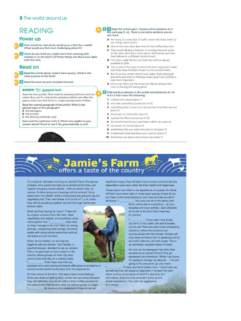 Unit 3 - Reading Comprehension SB | PDF