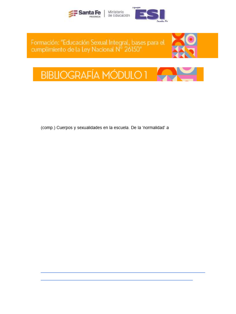 Bibliografia Modulo 1 Esi - Cohorte 2 | PDF