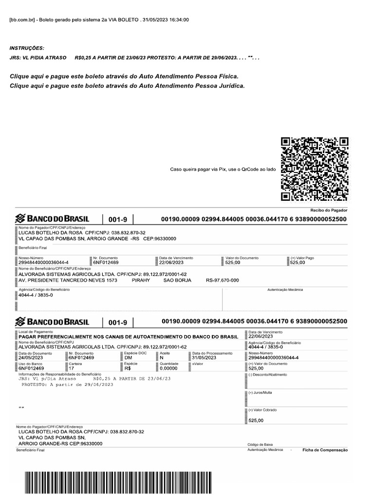 Boleto - Lucas | PDF
