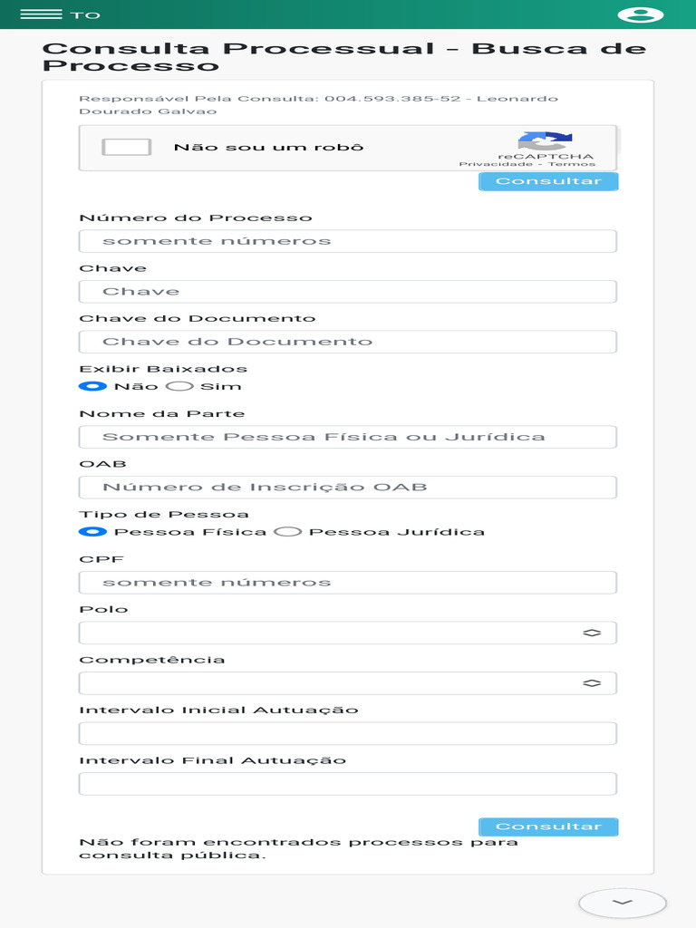 Eproc - Consulta Processual - Busca de Processo | PDF