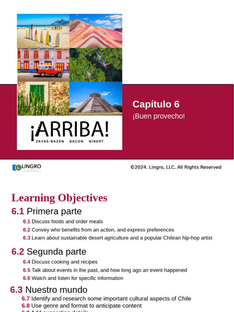 Arriba 7e Ch06 Accessible | PDF | Linguistics | Grammatical Number