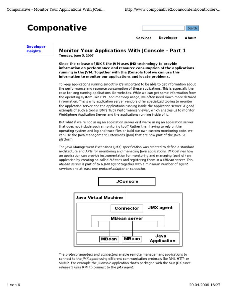 Monitor - Your - Applications - With - JConsole - PART 1 | PDF | Java ...