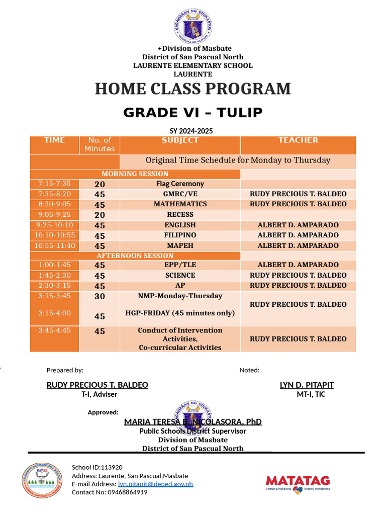 class program tulip | PDF