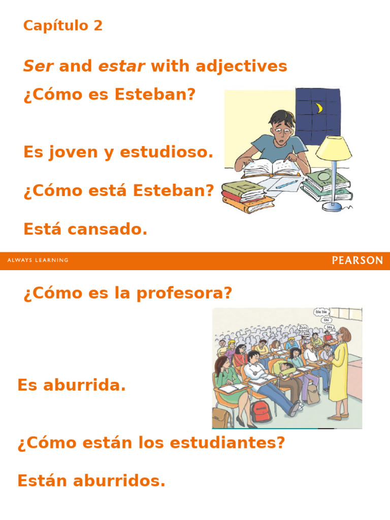Ser y Estar: Adjetivos en Español | PDF | Salud y bienestar