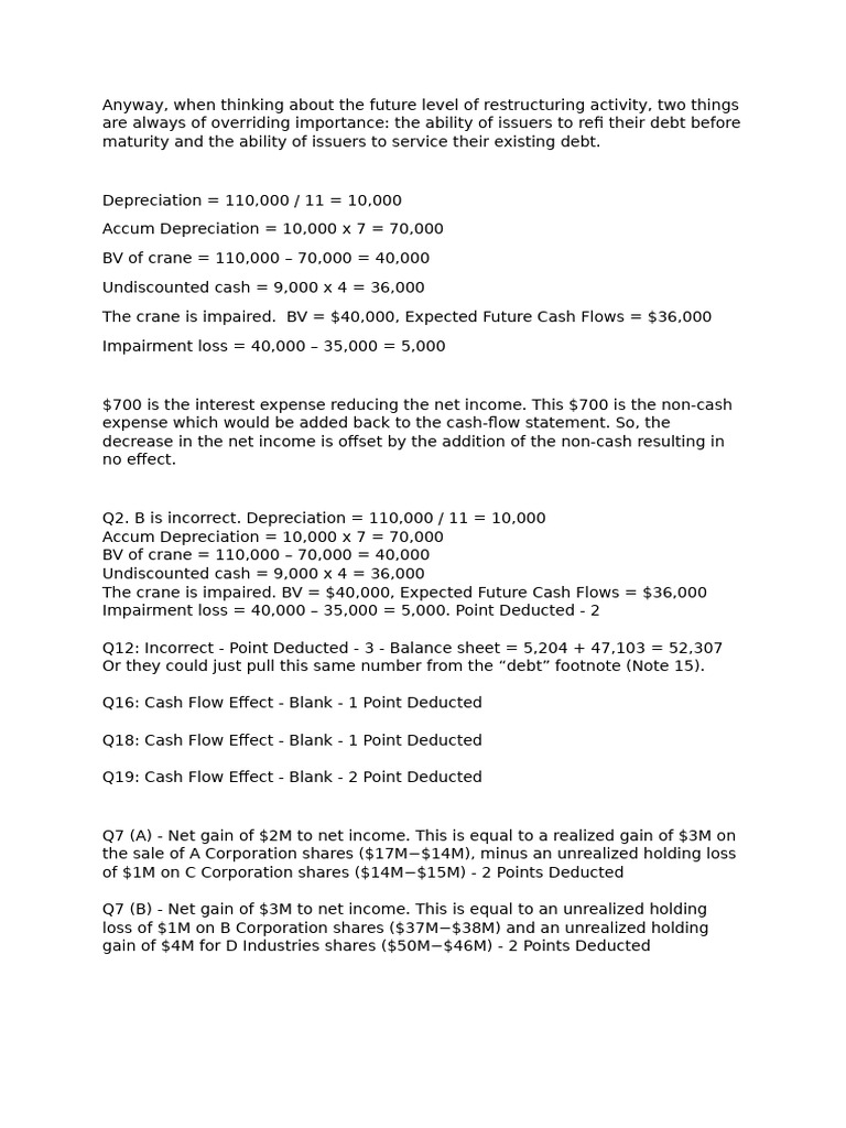 Financial Restructuring | PDF