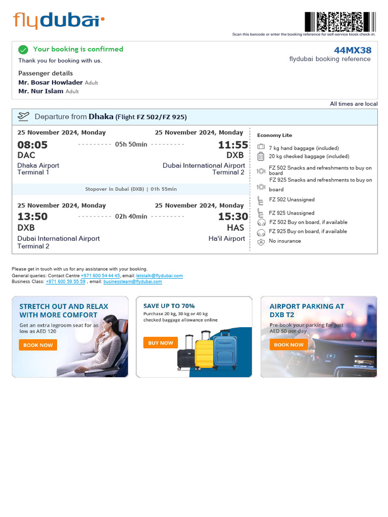 Bosar Howlader-44mx38 | PDF | Airlines | Civil Aviation