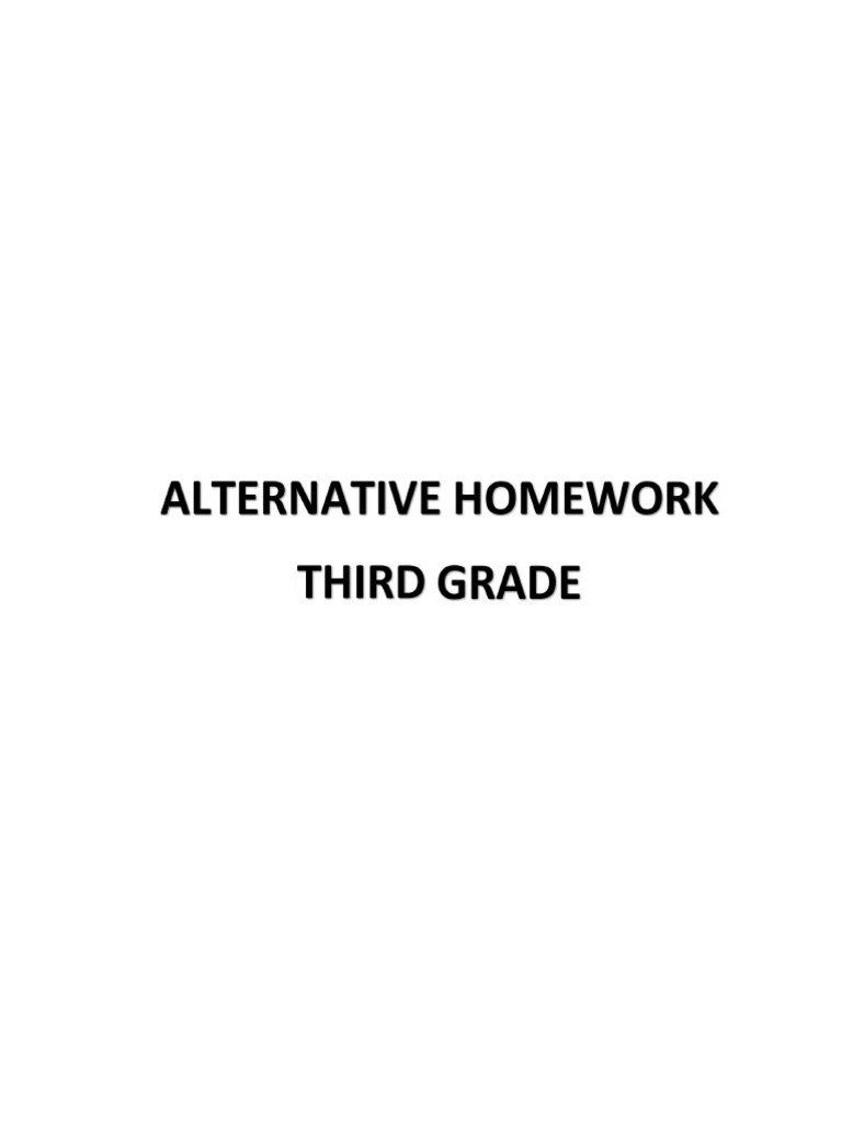3RD Alternative Homework | PDF | Language Arts & Discipline | Science ...