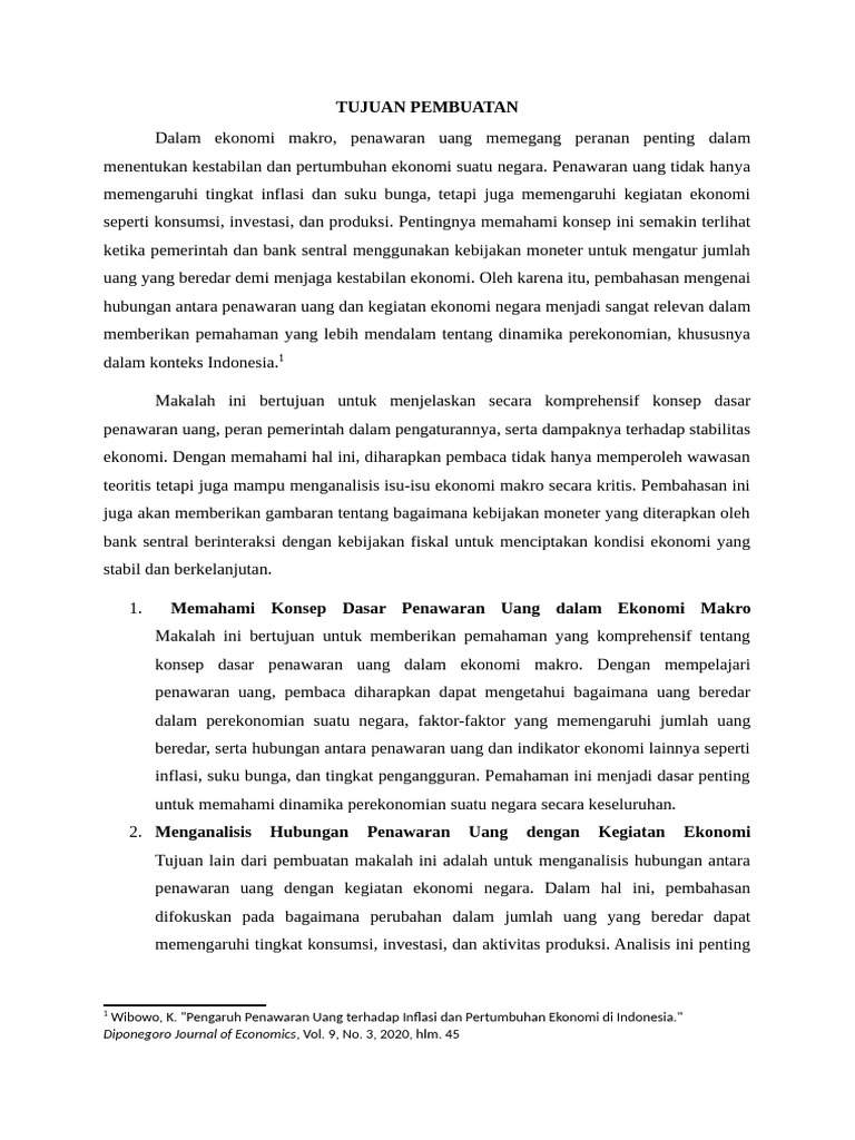 Tujuan Pembuatan Dan Rumusan Masalah | PDF