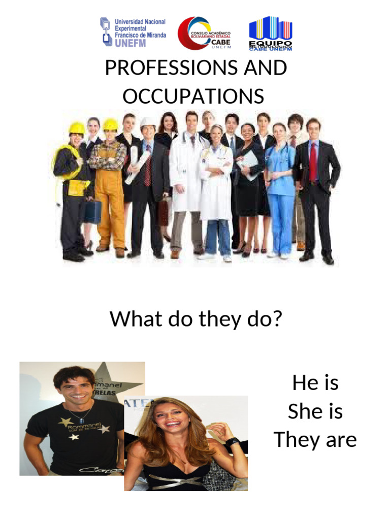 Professions and Occupations | PDF | Language Arts & Discipline