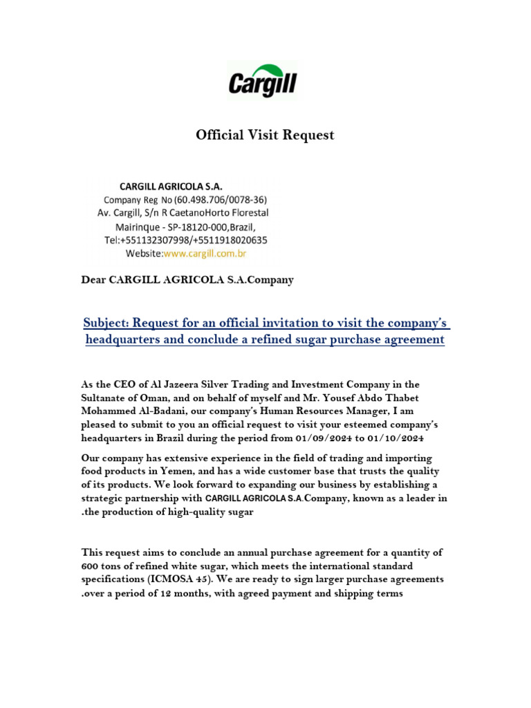 Cargill Agricola S.A. | PDF | Business