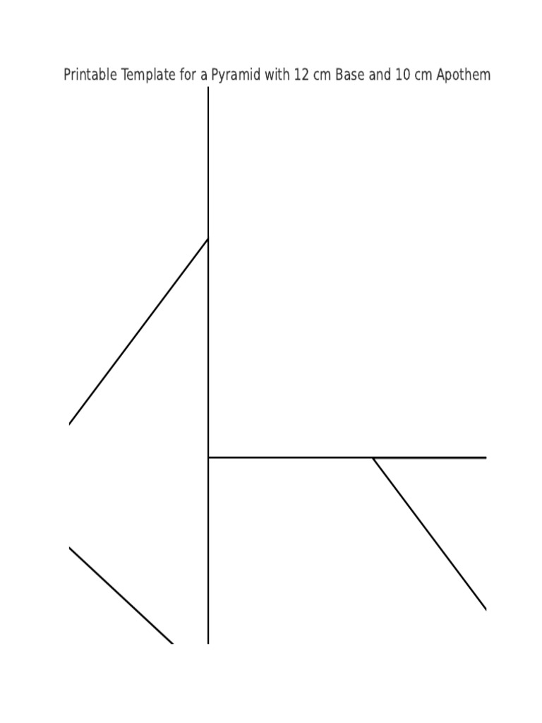 12cm Pyramid Template | PDF | Home & Garden