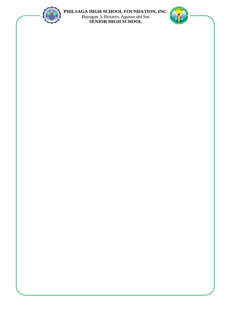 Shs Research Paper Official Template | PDF | Wellness