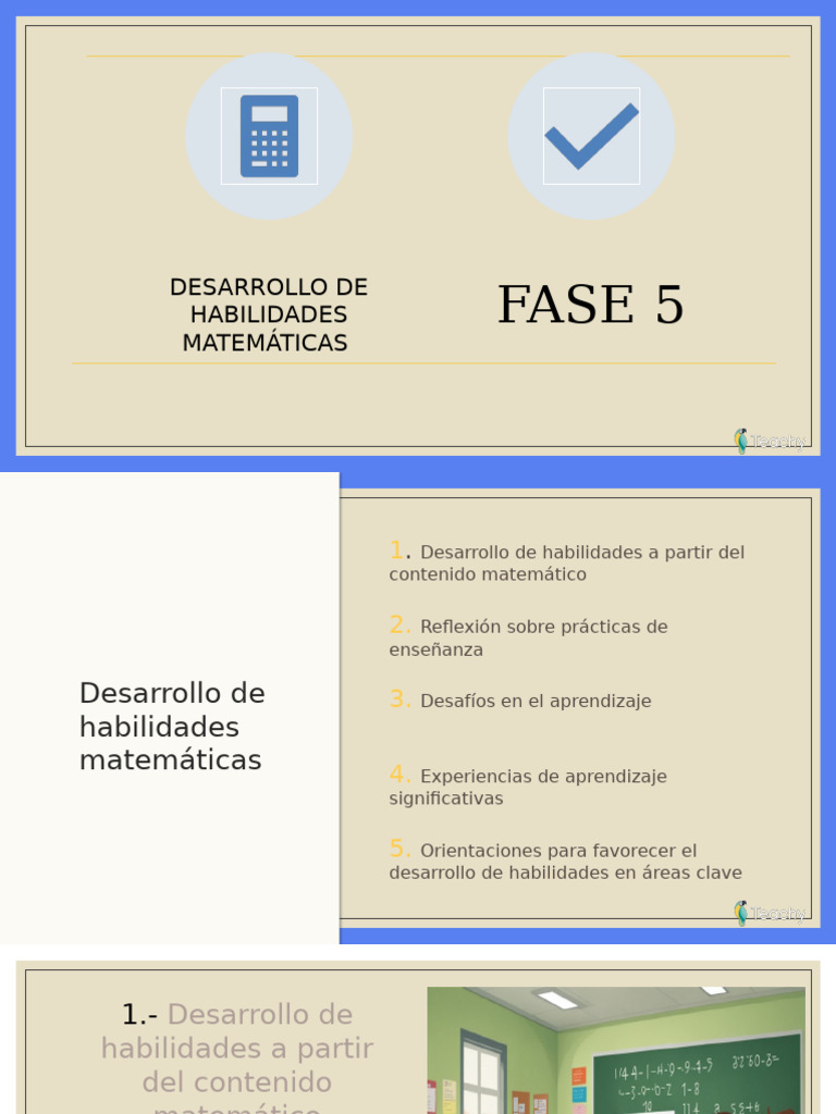 Slide Desarrollo de Habilidades Matem Ticas | PDF | Enseñando | Aprendizaje