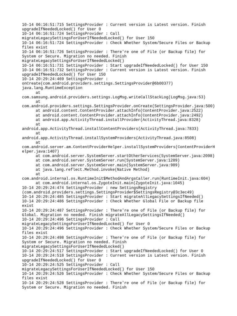 Settings Provider | PDF | Java (Programming Language) | Backup