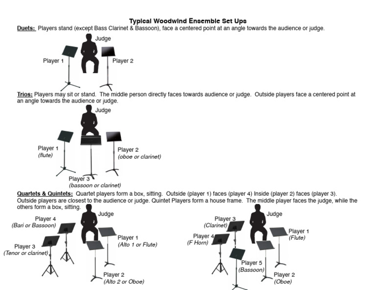 Ensemble Seating Arrangements Guide | PDF
