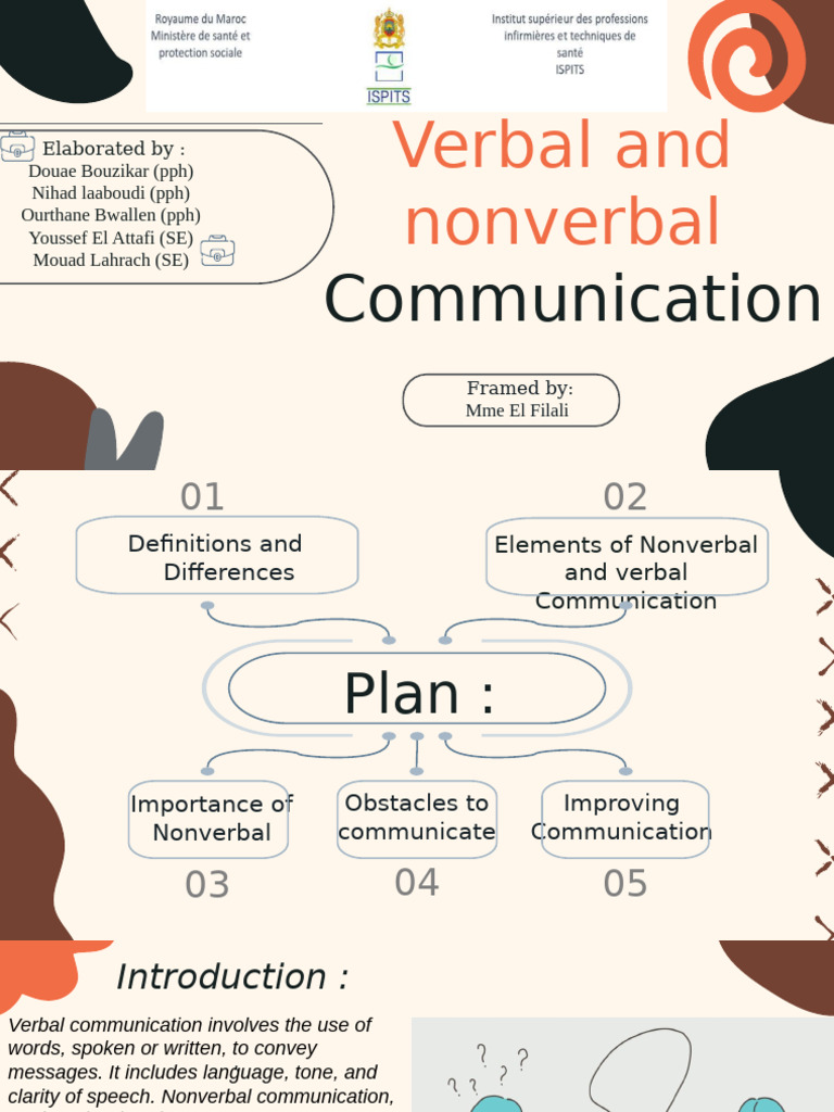 Verbal and Nonverbal & Communication | PDF | Nonverbal Communication | Communication