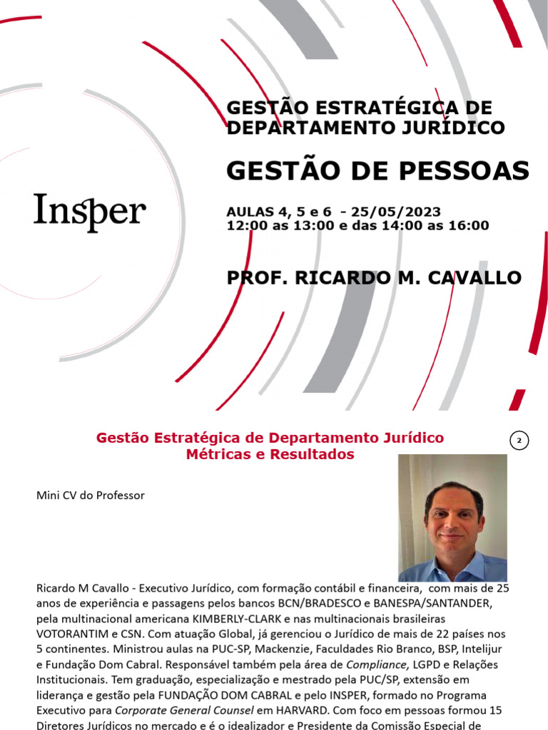 Insper Aula 09 Gestão de Pessoas 25-09-2023 Presencial Turma 2 Nota ...