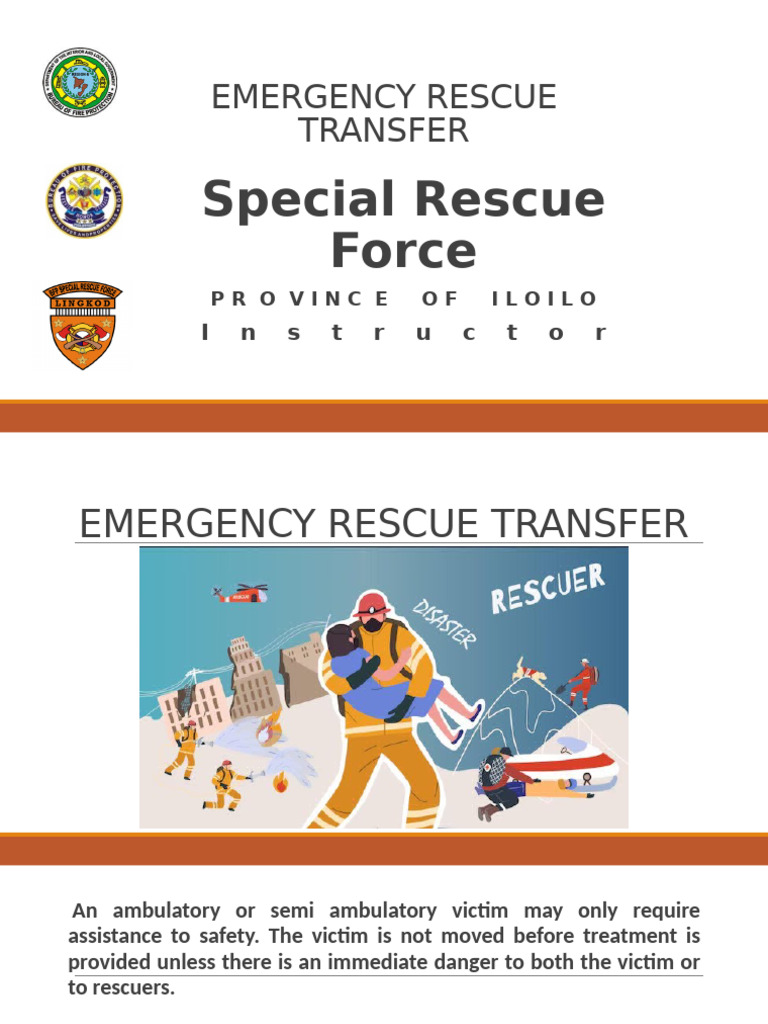 Emergency Rescue Transfer Guide | PDF | Cardiopulmonary Resuscitation ...