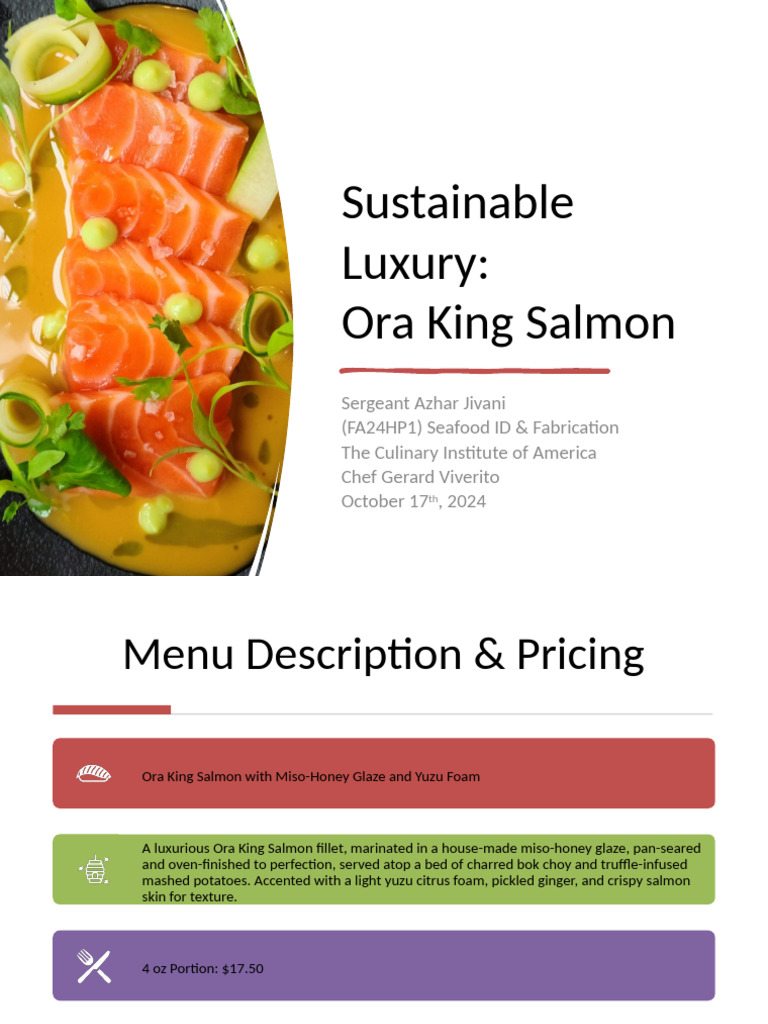 Sustainability Menu Project (AJ - AM 1) | PDF | Sushi | Foods