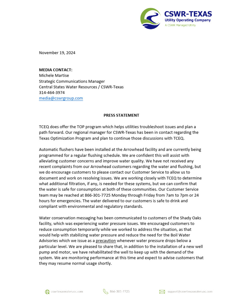 CSWR Statement | PDF