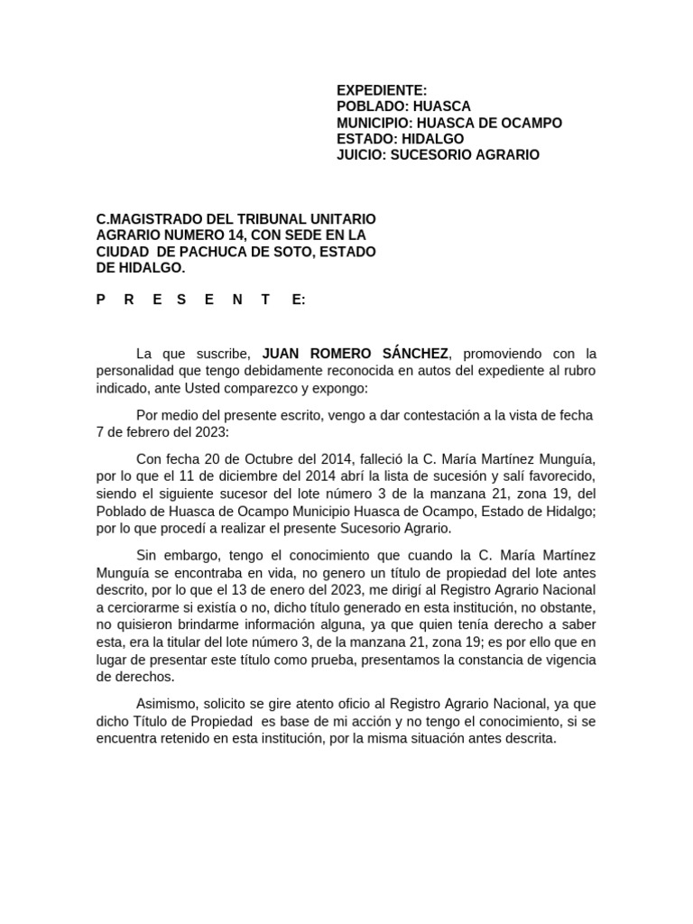 17-2023 Juan Romero Sanchez Cont. Vista | PDF | Justicia | Crimen y ...