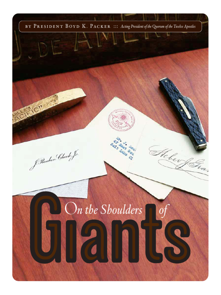 Standing on Giants' Shoulders | PDF | Latter Day Saint Organizations ...