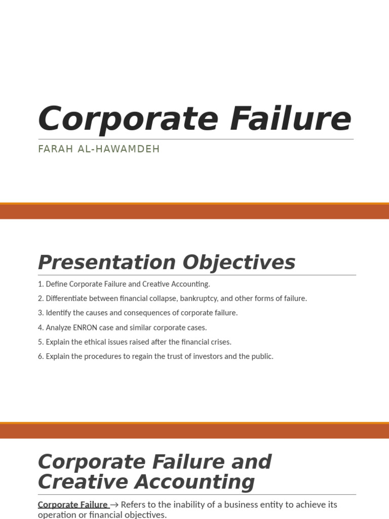Understanding Corporate Failure Causes | PDF | Enron | Accounting