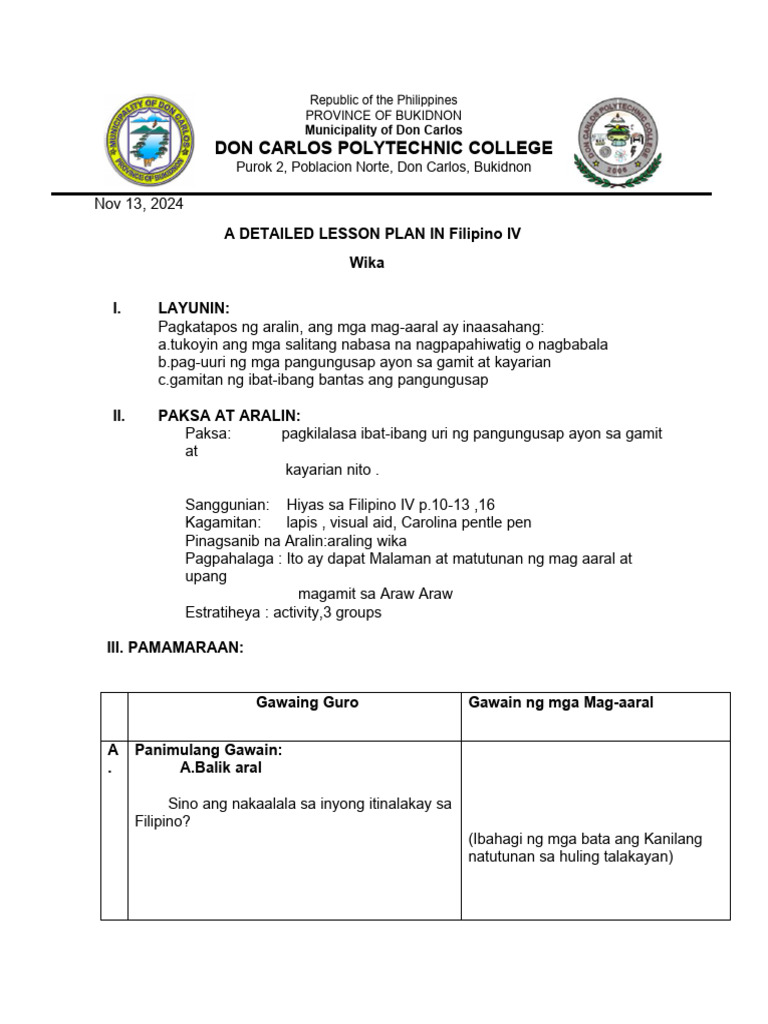 Detailed LP Esp 2 | PDF