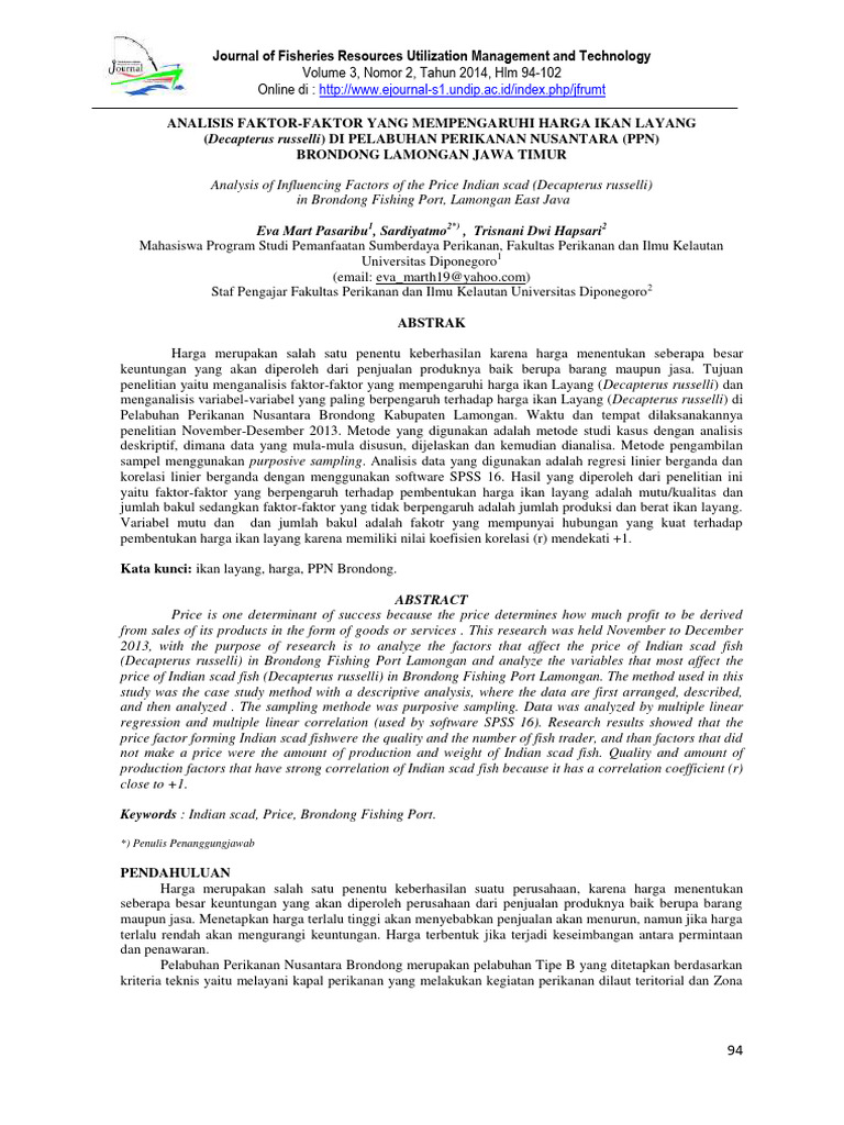 JUMLAH PRODUKSI-analisis-faktor-faktor-yang-mempengaruhi-harga | PDF