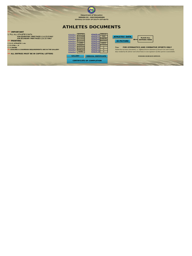 Secondary Sports Documents System | PDF