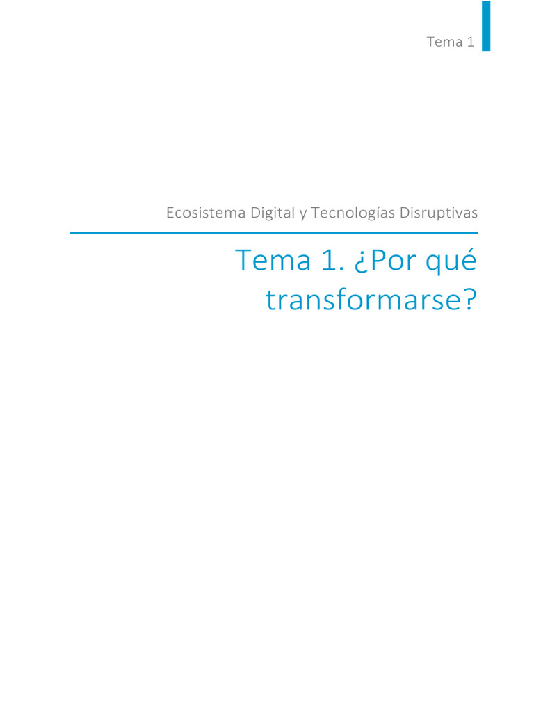 Tema1121 CLASE Ecosistema Digital y Tecnologías Disruptivas | PDF | Innovación disruptiva | Business