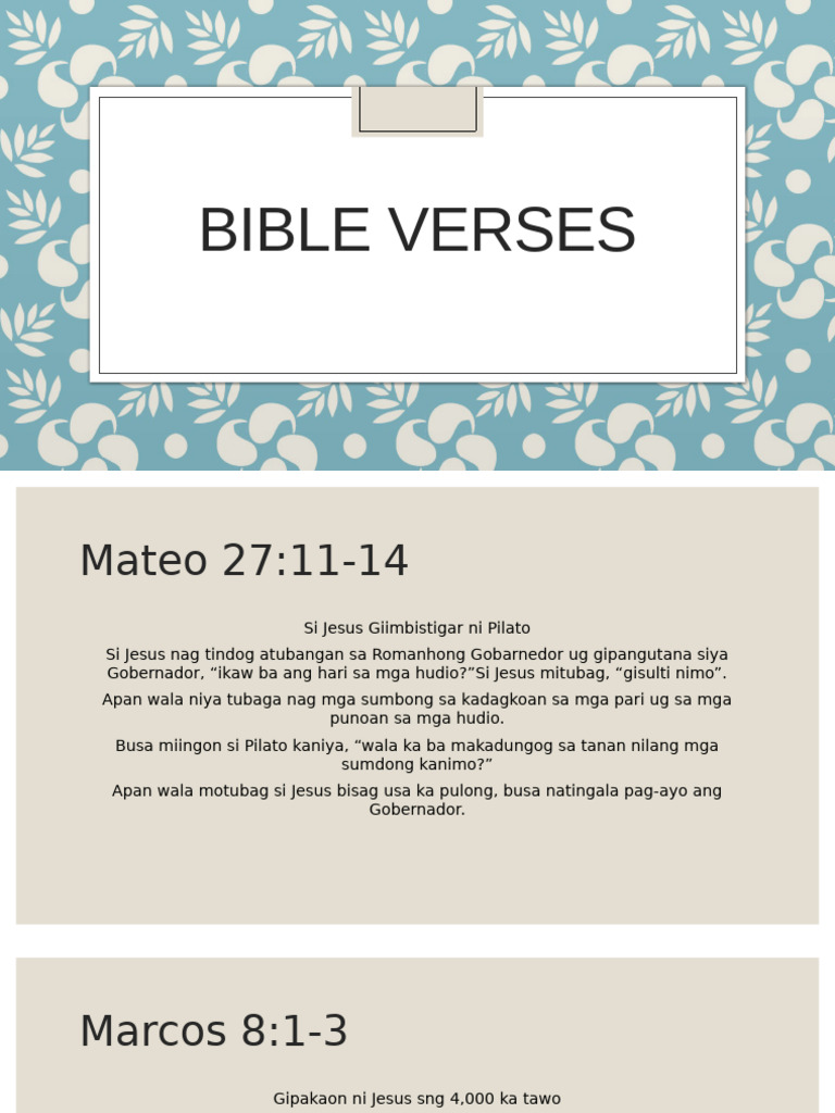 Bible Verses | PDF