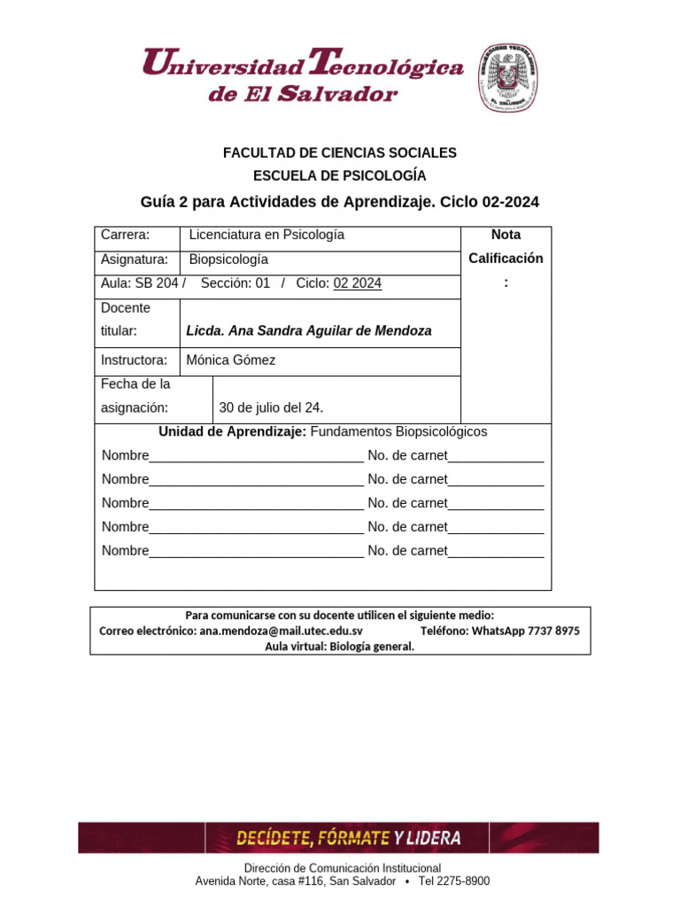2a Guia de Trabajo Sección 01 - Avances de La Ciencia en El Estudio de ...