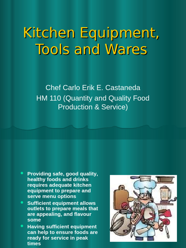 Kitchen Equipment, Tools and Wares | PDF | Grilling | Knife