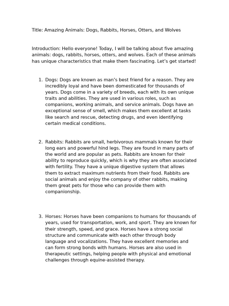 Amazing Animals | PDF | Caballos | Mascota