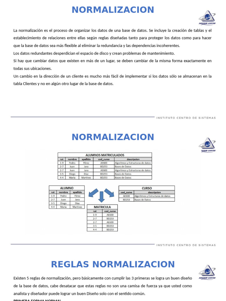3-Clase Ejercicios Normalizacion | PDF | Bases de datos | Informática