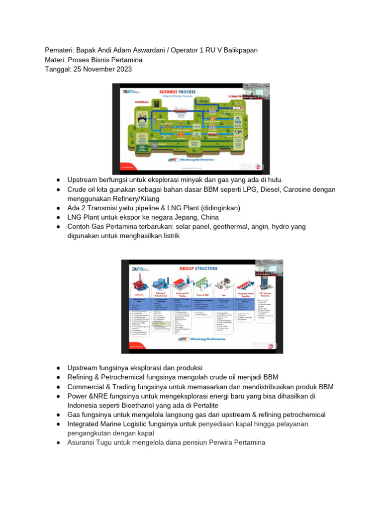 Rangkuman Future Career Pertaminain2me X Universitas Pertamina by Hanny | PDF