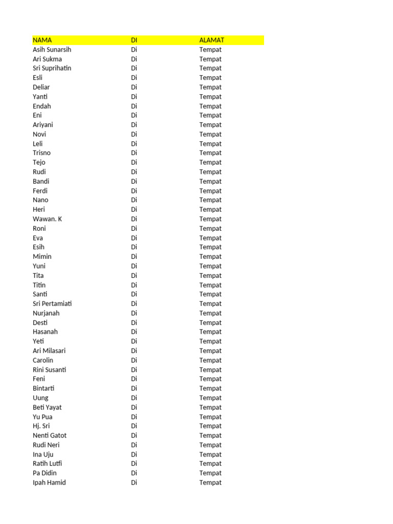 Label Nama AMAR - Suci | PDF
