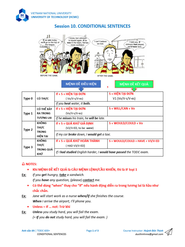 AV4A-Session 10. CONDITIONAL SENTENCES (Theory) | PDF
