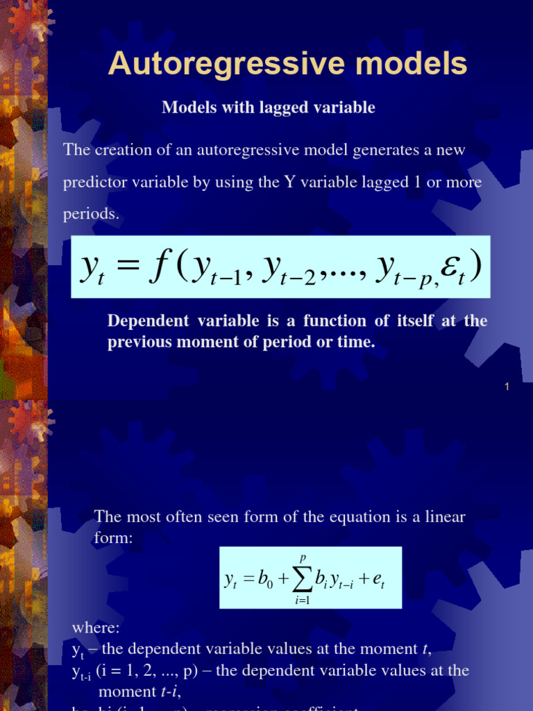 Autoregressive - Models (AR) | PDF | Linear Regression | Autoregressive Model