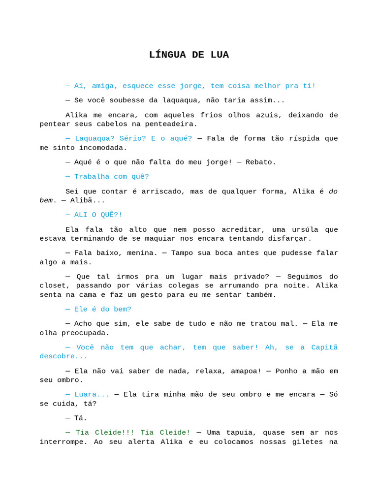 Língua de Lua | PDF | Amor | Realidade