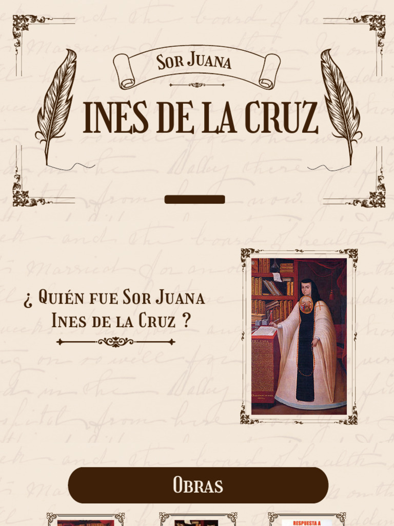 Obras de Sor Juana Inés de la Cruz | PDF