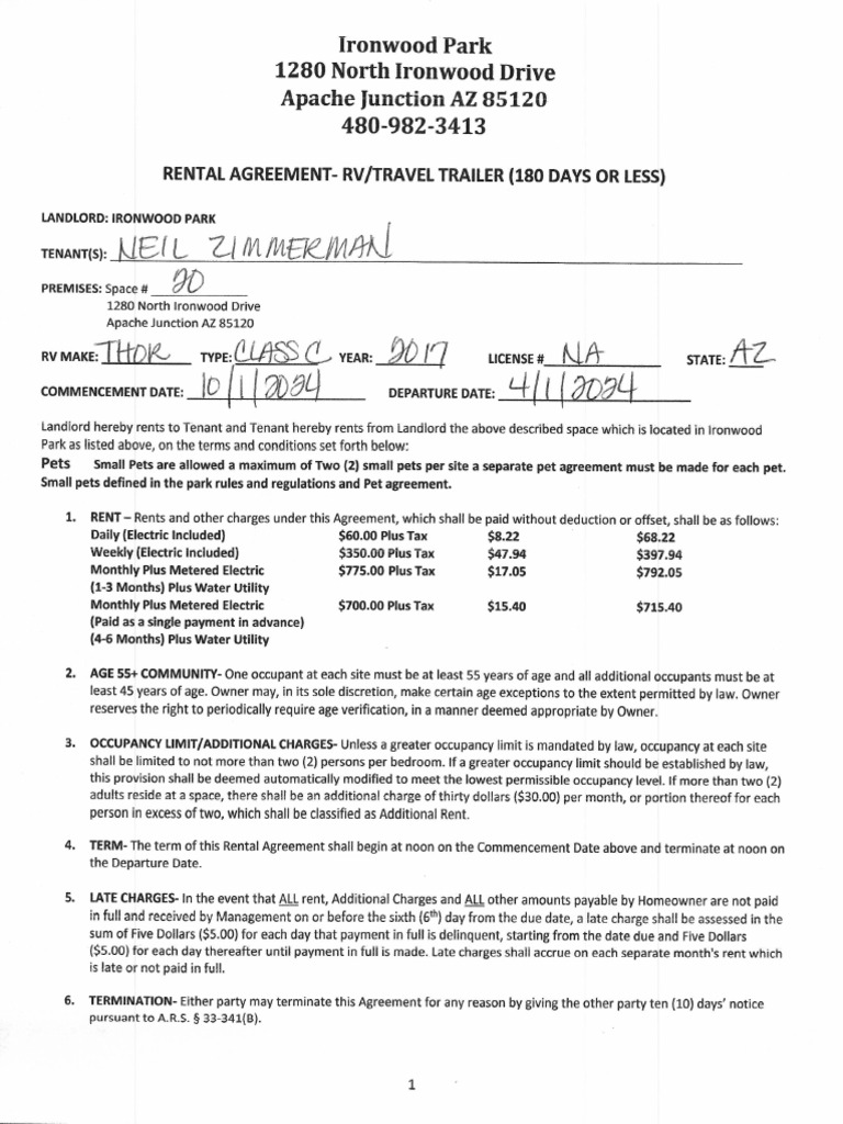 # 20 Agreement Zimmerman | PDF