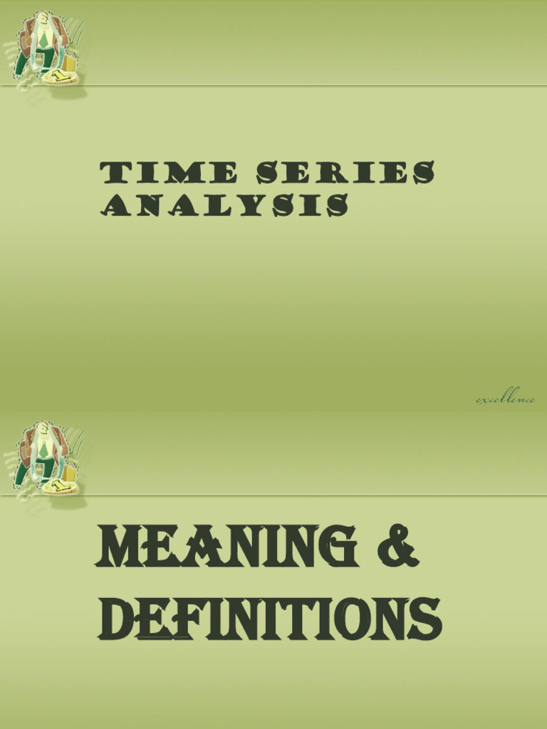 Time Series Analysis Pdf Seasonality Time Series