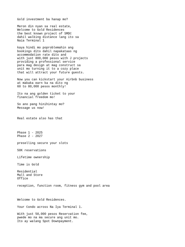 Real Estate Script 03 | PDF | Buildings And Structures